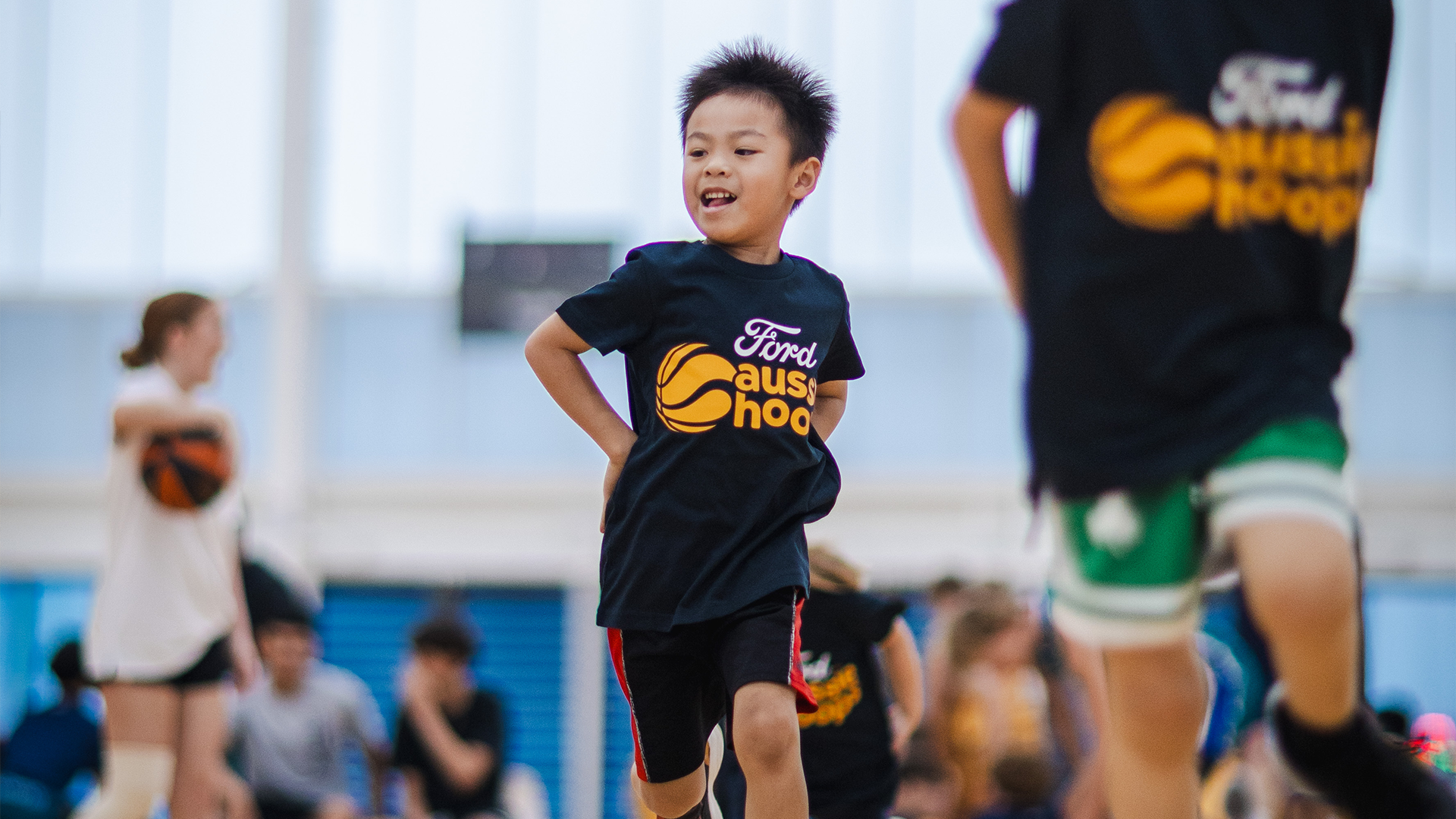 Mini hoopers hitting the courts