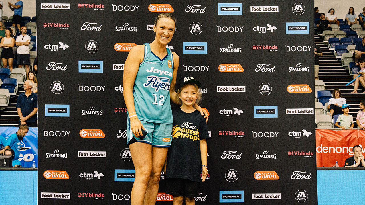 Ford Aussie Hoopers at game three of the 2023/24 Cygnett WNBL Grand Final